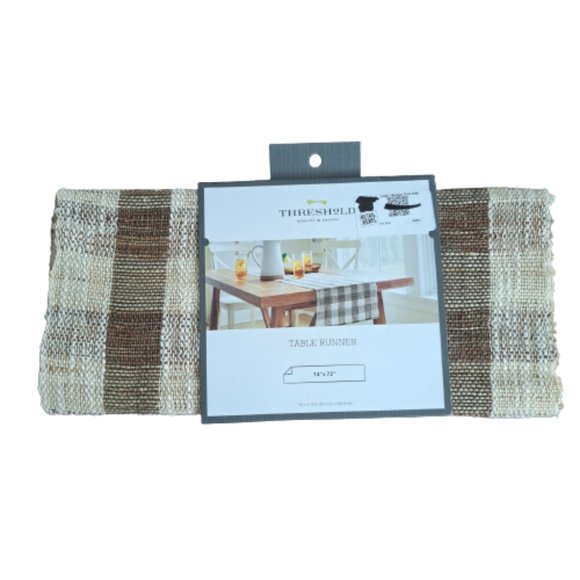 Threshold | Dining | Threshold Brown Buffalo Check Table Runner 4x72 ...